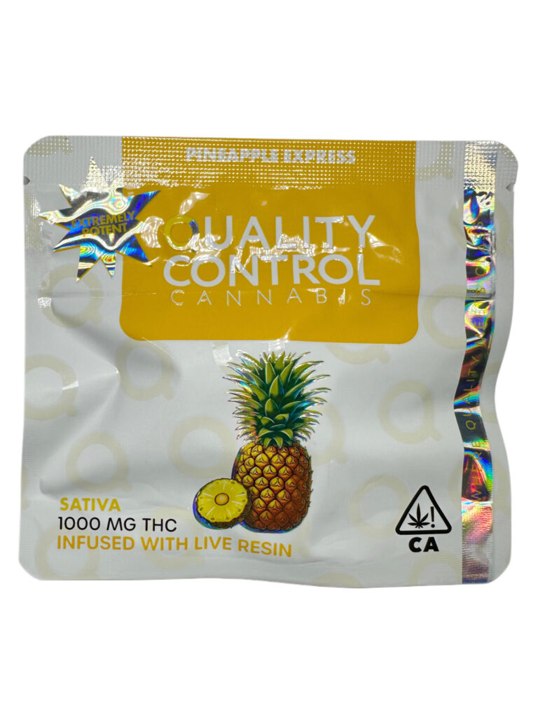 QUALITY CONTROL - INFUSED LIVE RESIN GUMMIES - 1000MG THC - PINEAPPLE ...